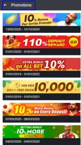 The bonus offers available today are:
